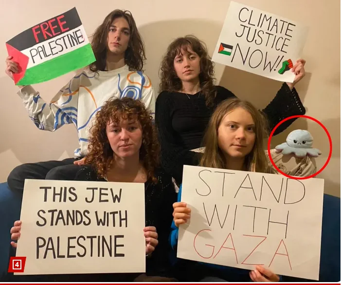 Greta Thunberg deletes pro-Palestinian post featuring antisemitic trope ...